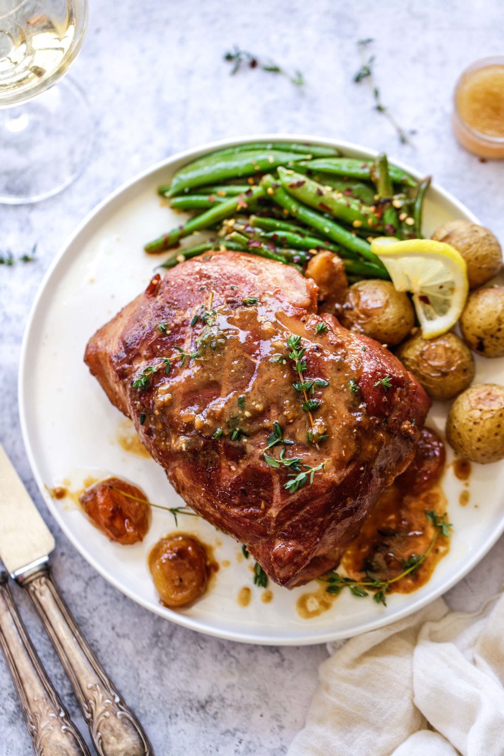 Apricot and mustard pork shoulder roast | SA Garden and Home